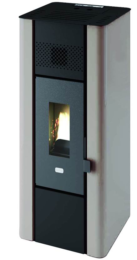 Stufa a Pellet Punto Fuoco Minni 6,3Kw Bianco