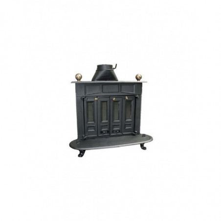 Stufa a Legna in Ghisa Nera Franklin