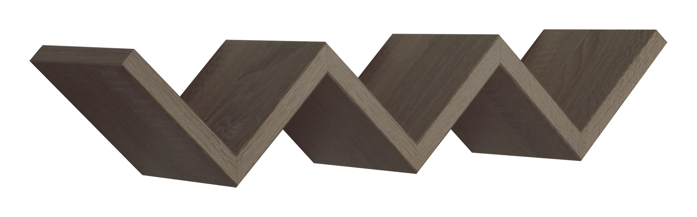 Mensola da Muro, Mensola Cameretta, Mensola da Parete, Noce, 57x11 p15,5 cm - Saetta